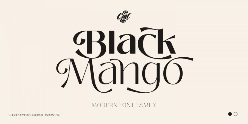 Black Mango font by Creative Media Lab