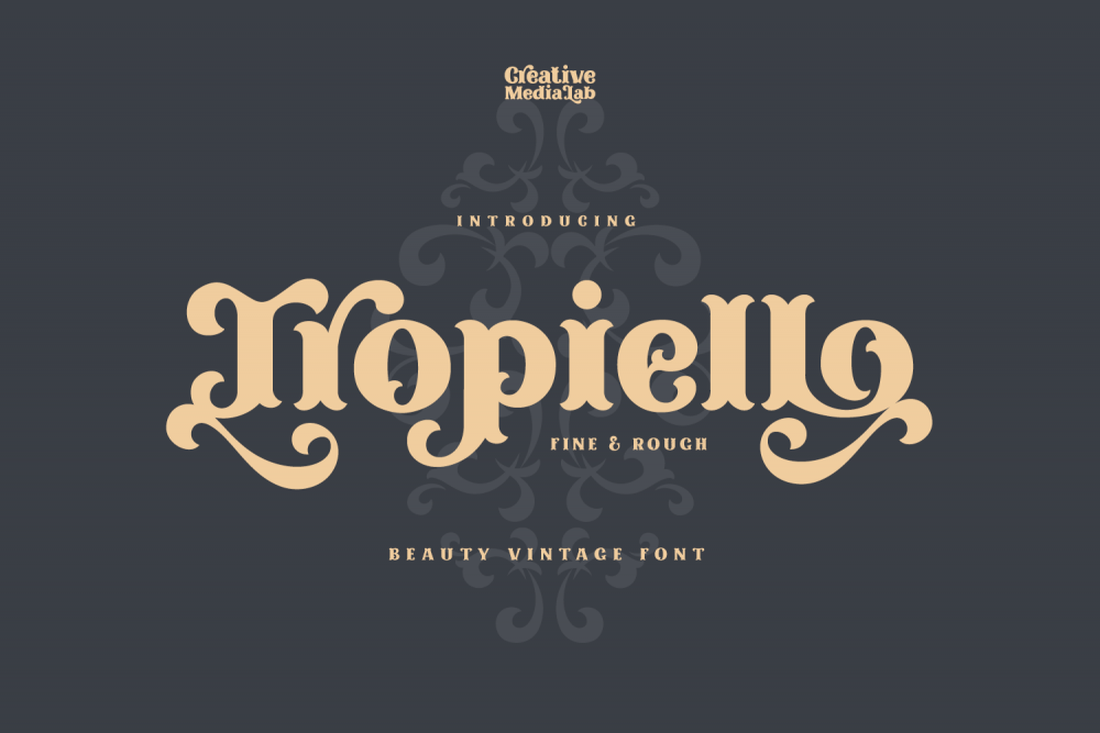 Tropiello Font by Creative Media Lab