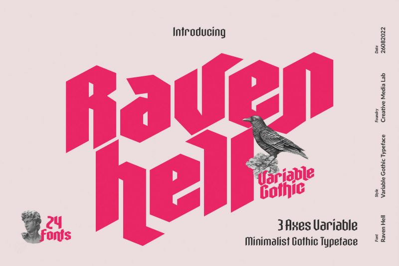 Raven Hell Simple Gothic Blackletter - Creative Media Lab