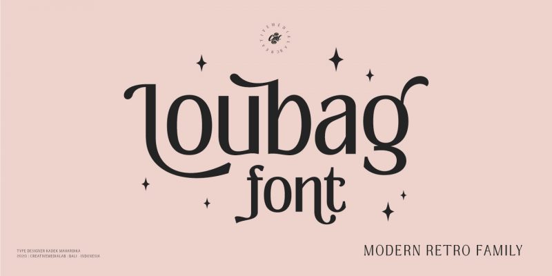 Loubag Retro Font by Creative Media Lab